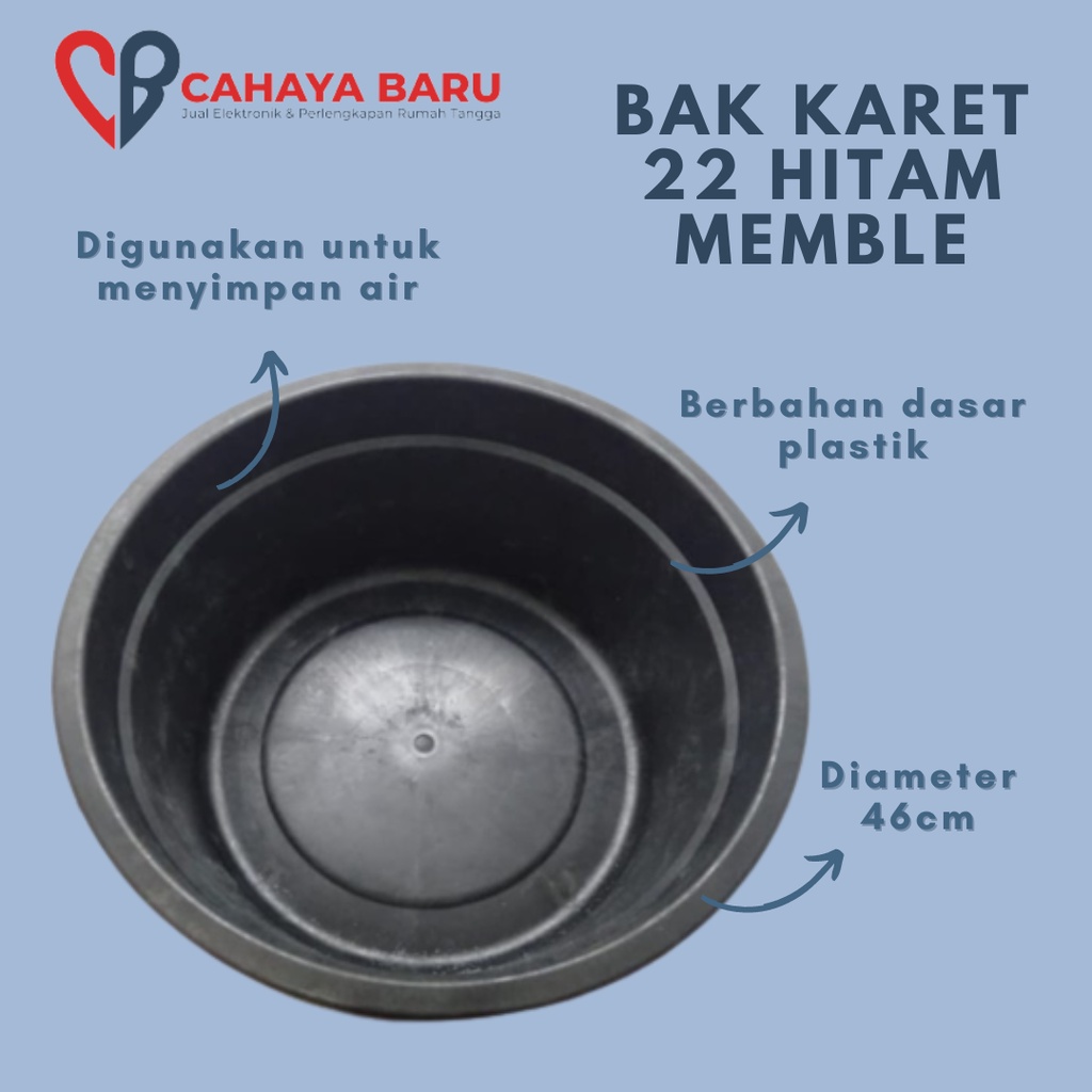 Jual BAK KARET 22 HITAM MEMBLE (GOJEK/GRAB) | Shopee Indonesia