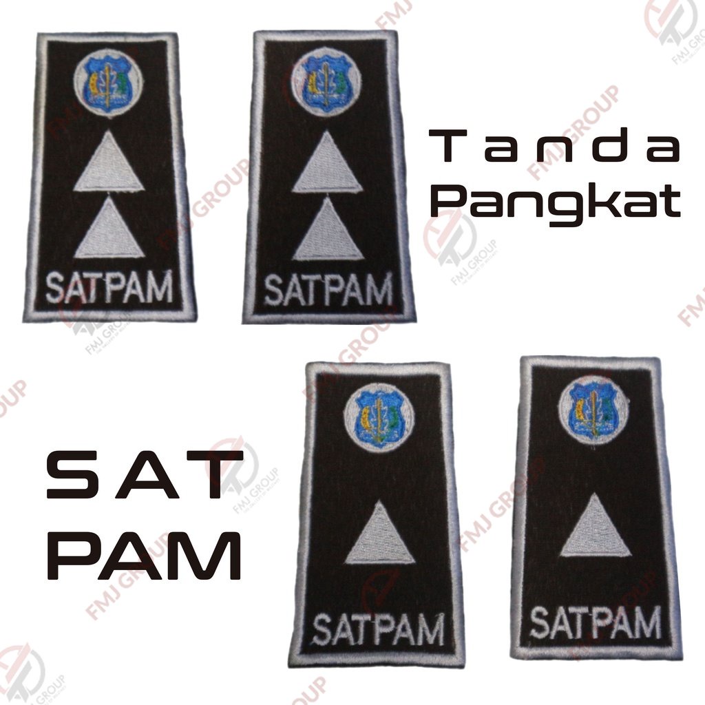 Jual Tanda Pangkat Pundak Satpam / Security Pratama / Pelaksana Bordir ...