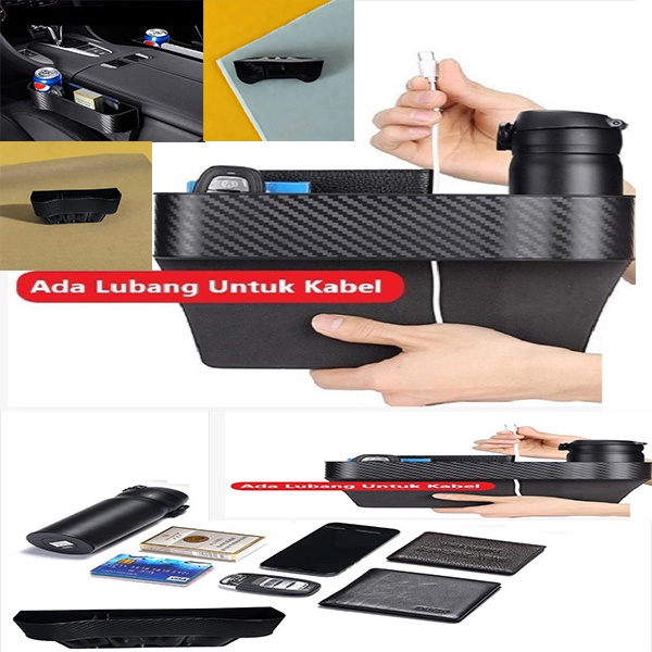 Jual Organizer Rak Botol Jepit Jok Mobil Console Box Tempat Penyimpanan ...