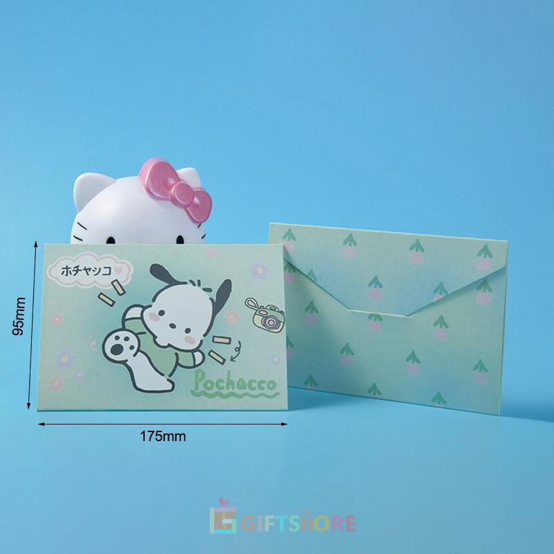 Jual kartu ucapan lipat hello kitty melody cinnamoroll kuromi pochacco ...