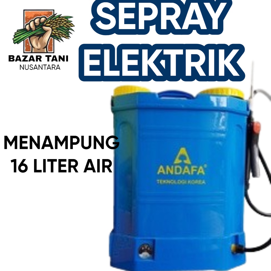 Jual ( BTN ) Sprayer Elektrik 16 Liter Alat Semprot Pertanian Tengki ...