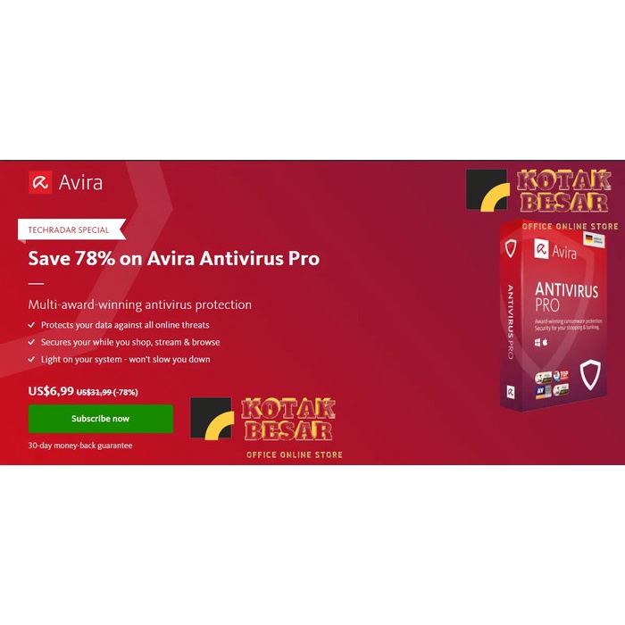 Jual Installer Avira Antivirus Pro 15 Full Version 2022 Lisensi Sampai ...