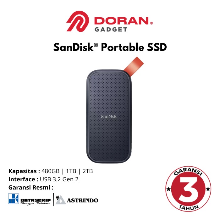 Jual Sandisk SSD External Eksternal Portable Portabel 480GB 1TB 2TB | 480 GB 1 2 TB E30 ...