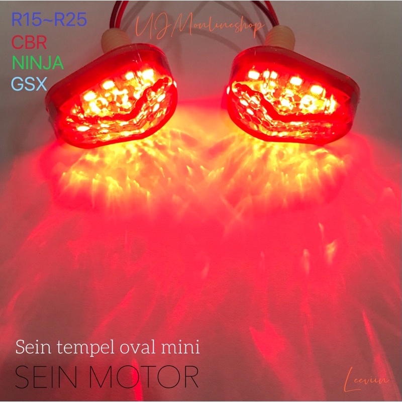 Jual #CRC# # akai sen tempel oval lampu sen led vering akai lampu sein ...