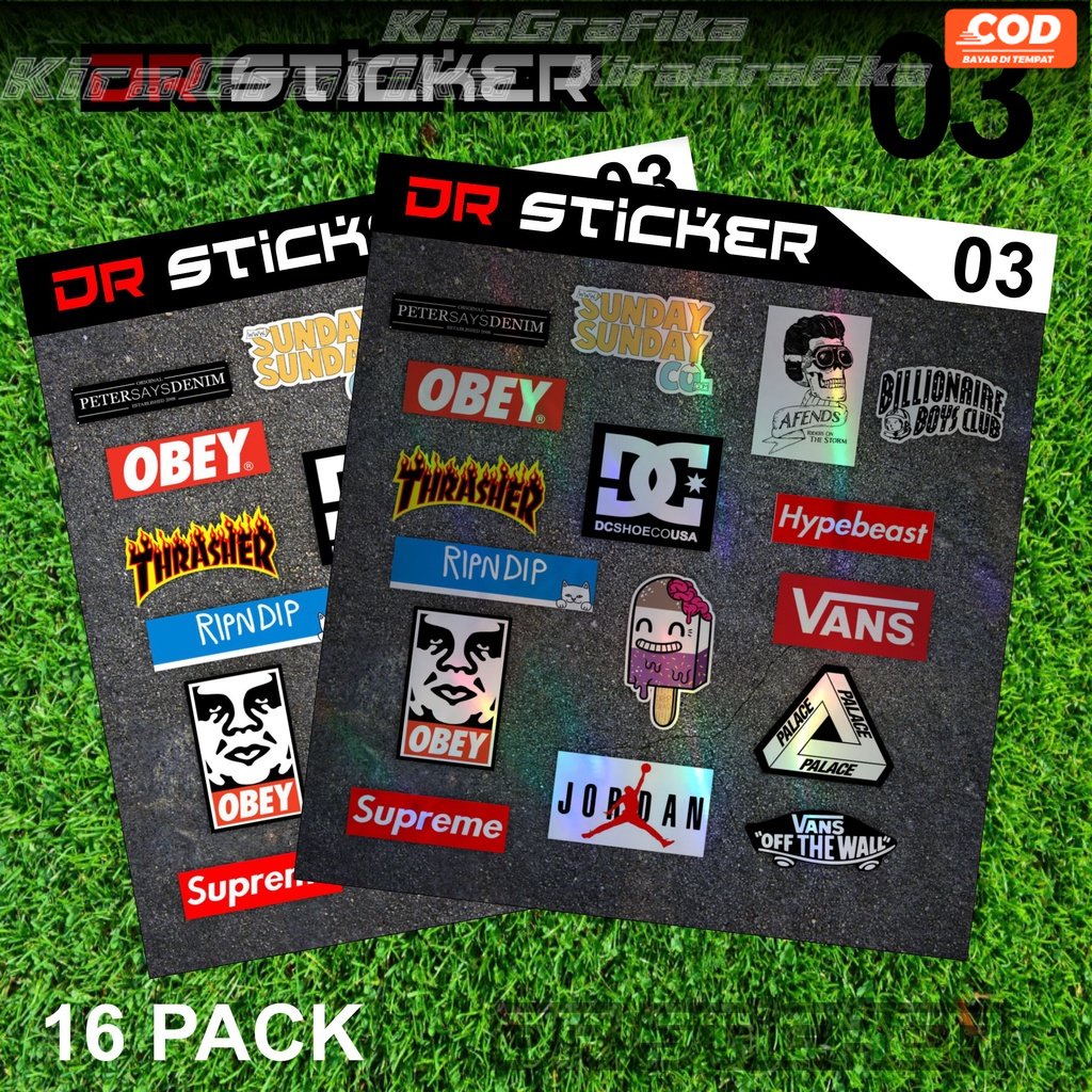 Jual Sticker Sponsor Merk Pack 03 Sticker Pack Sponsor, Merk Baju ...