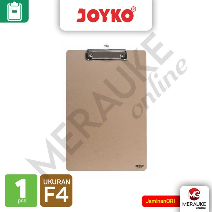 Jual Clipboard / Papan Jalan / Alas Ujian Ukuran F4 JOYKO CLB-64 ...