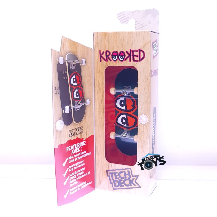 Jual TECH DECK Krooked Performance Series Fingerboards Real Wood | Shopee Indonesia