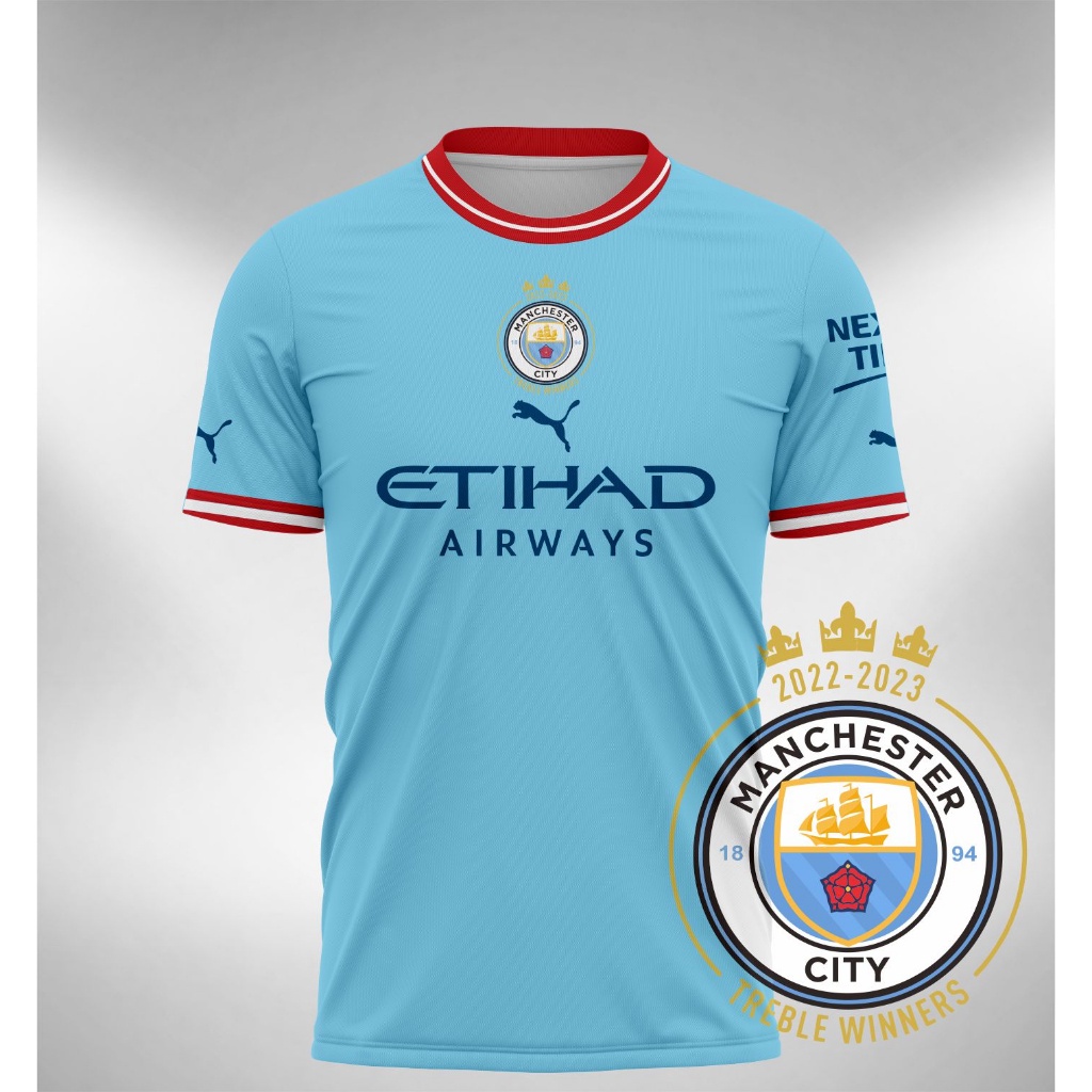 Jual Jersey M City Treble Winners 2022 2023 | Shopee Indonesia