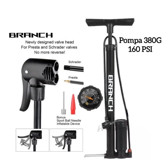 Jual STAINLESS!! Pompa Sepeda Motor Mobil Bola Ban Roda Model Tabung ...