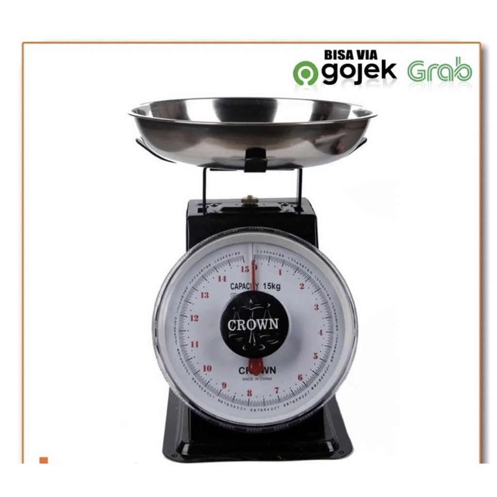 Jual GB - TIMBANGAN JARUM CROWN - TIMBANGAN DUDUK - Timbangan Jarum CROWN 20kg/15kg/10kg/5kg ...