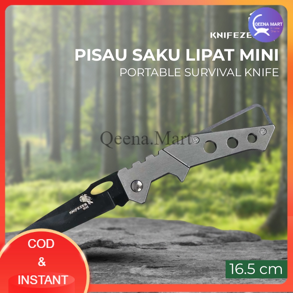 Jual Pisau Saku Lipat Mini Serbaguna - W46 | Shopee Indonesia