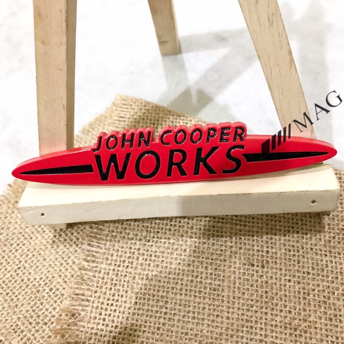 Jual Emblem Mini Cooper Badge John Cooper Works Emblem Metal Chrome ...