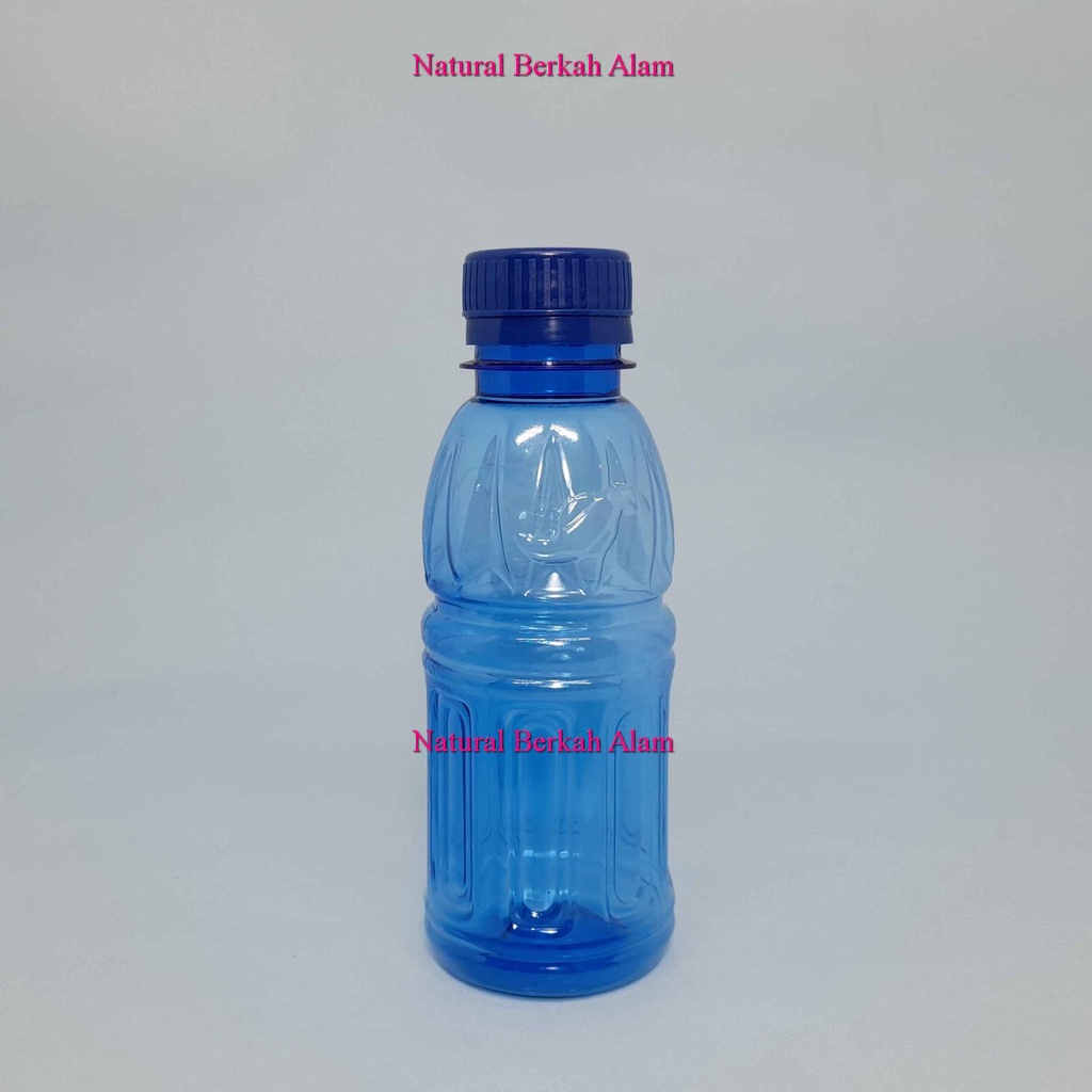 Jual Botol Pet 220 Ml Bulat Biru Transparant Tutup Pet LN 30 / Botol ...