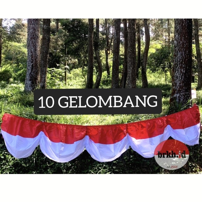 Jual EDD Bendera Merah Putih Umbul Umbul Hias Bekron Background Karet Remple | Shopee Indonesia