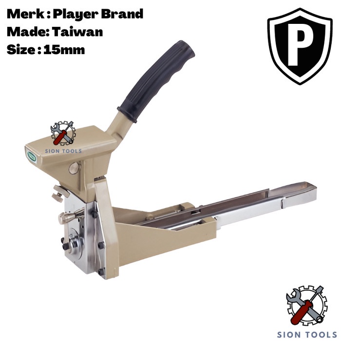 Jual PLAYER HAND STAPLER 15MM MADE IN TAIWAN ALAT STAPLES PACKING ...