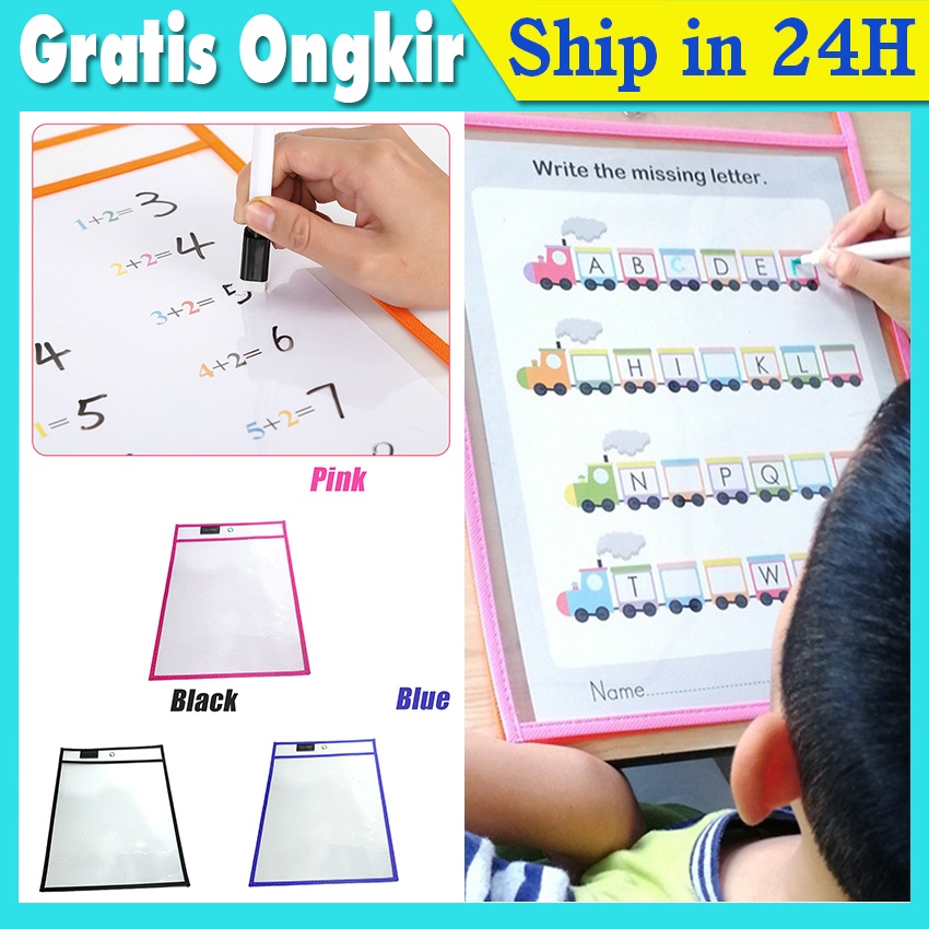 Jual Plastik Bisa Ditulis Dan Dihapus | Basic Reusable Rewritable ...