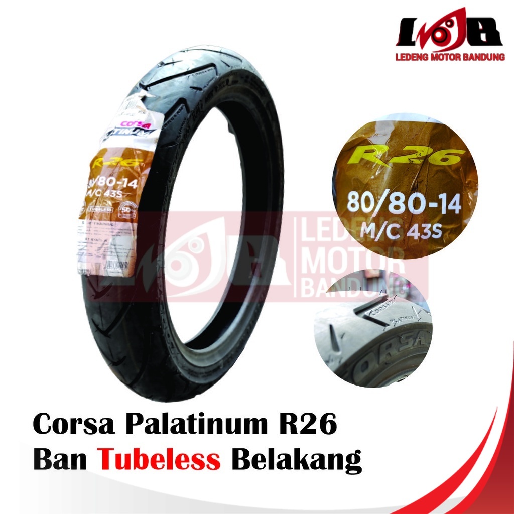 Jual Ban Corsa 80/80-14 R26 Platinum Tubeless Beat Vario All Matic ...