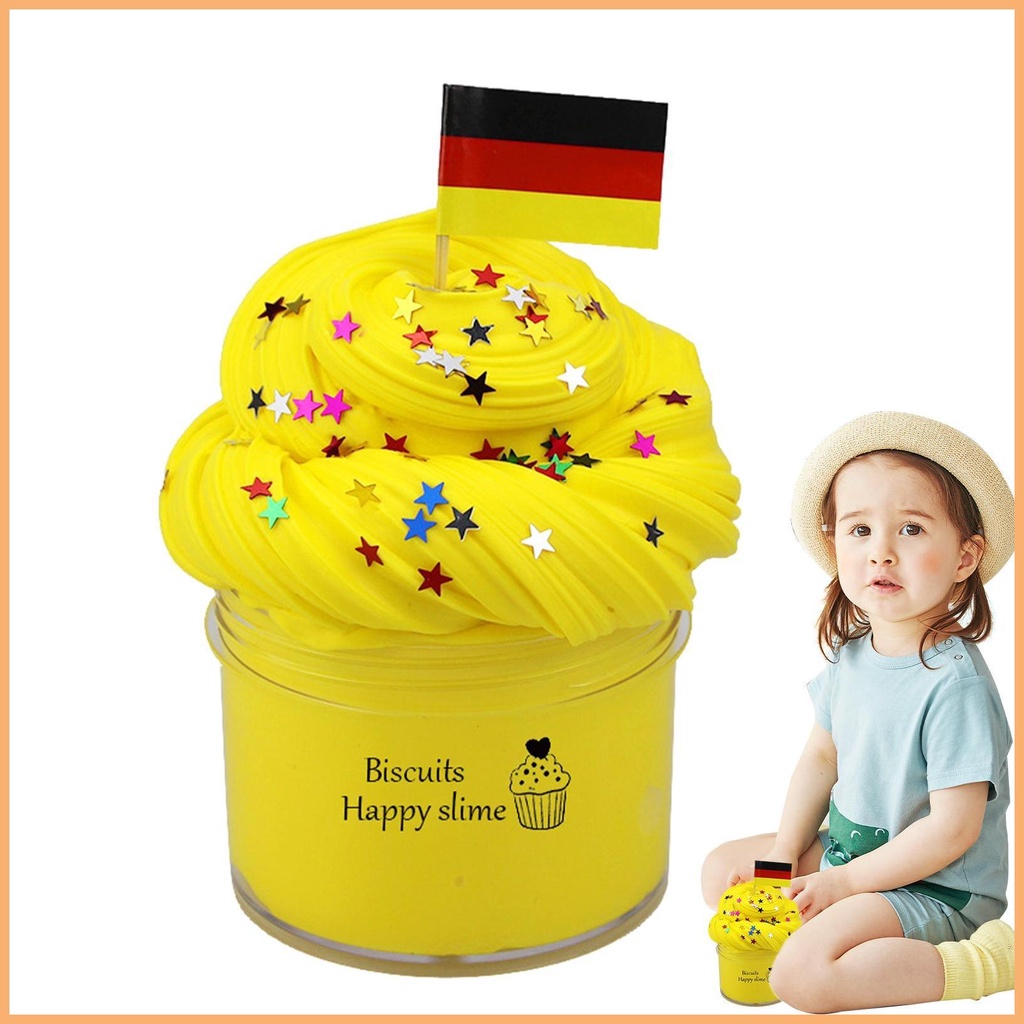 Jual Butter Slime Kit Melar Slime Flag Fluffy Mud Anti Lengket Bendera ...