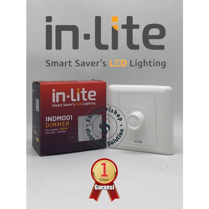 Jual SAKLAR LAMPU DIMMER IN LITE INDM001 MAX 350 WATT | Shopee Indonesia