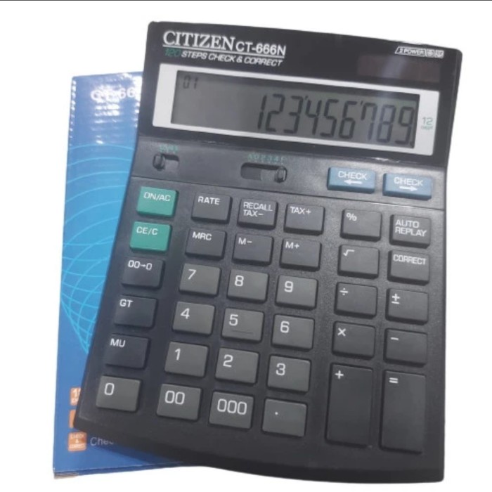 Jual KALKULATOR CHECK CORRECT Citi.ZEN CT-666N 12 Digit / CALCULATOR ...