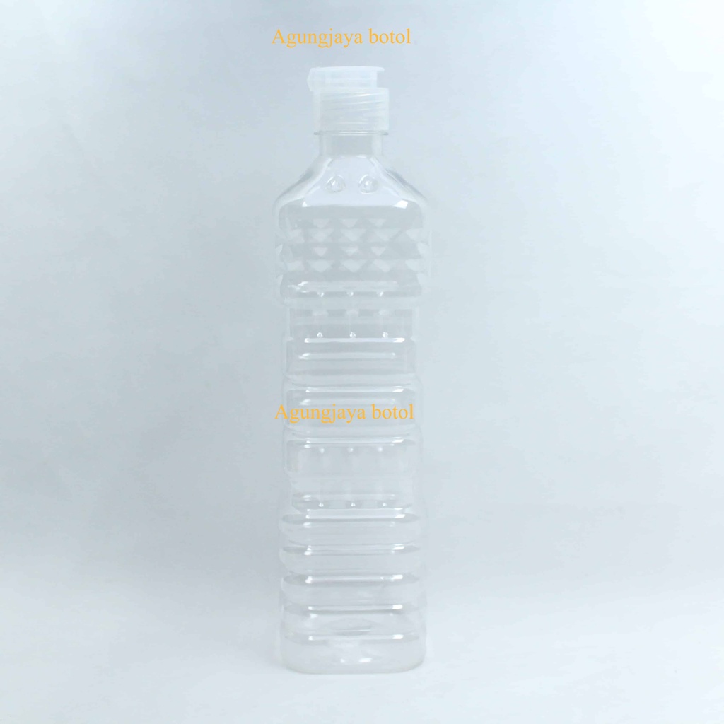 Jual Botol Pet 900 ml Minyak Goreng Kotak Baru Gth Natural Tutup Fliptop Jamur / Botol Plastik ...