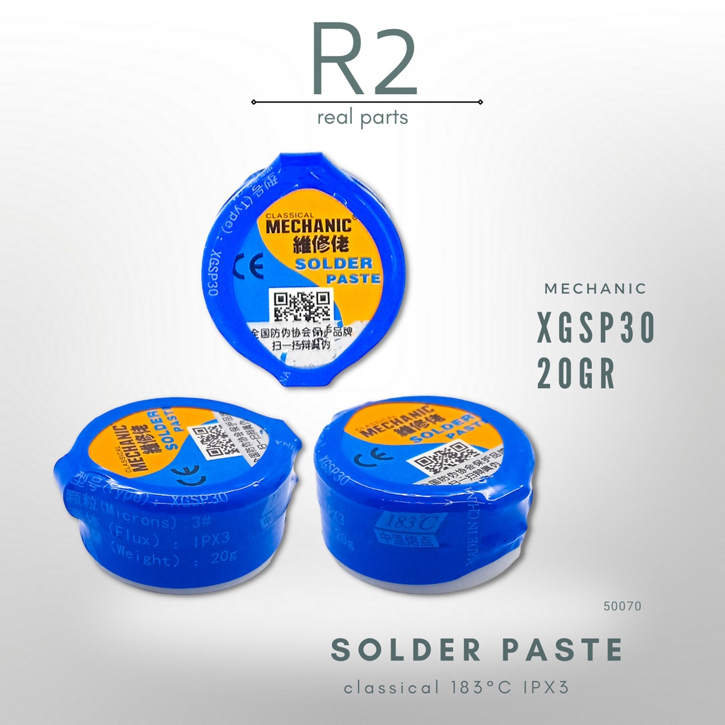 Jual Timah Pasta Cair MECHANIC 20gr XGSP30 183°C Classical Solder Paste ...