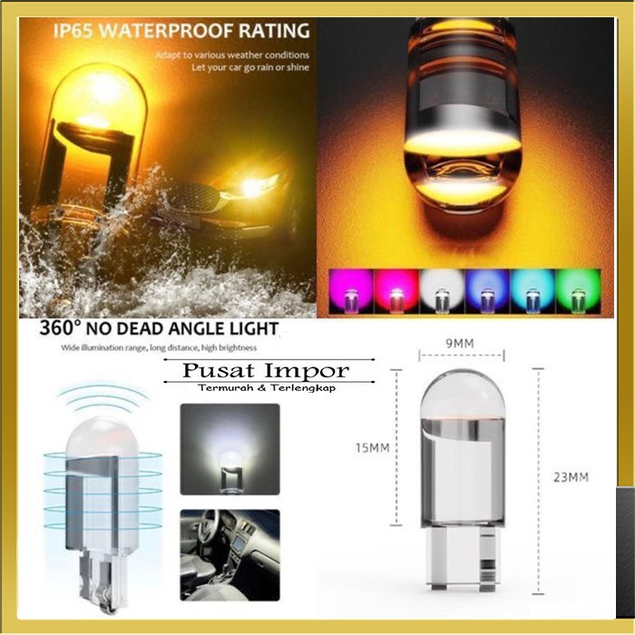 Jual LAMPU LED T10 RESIN FULL KACA 360 LAMPU SENJA | Shopee Indonesia