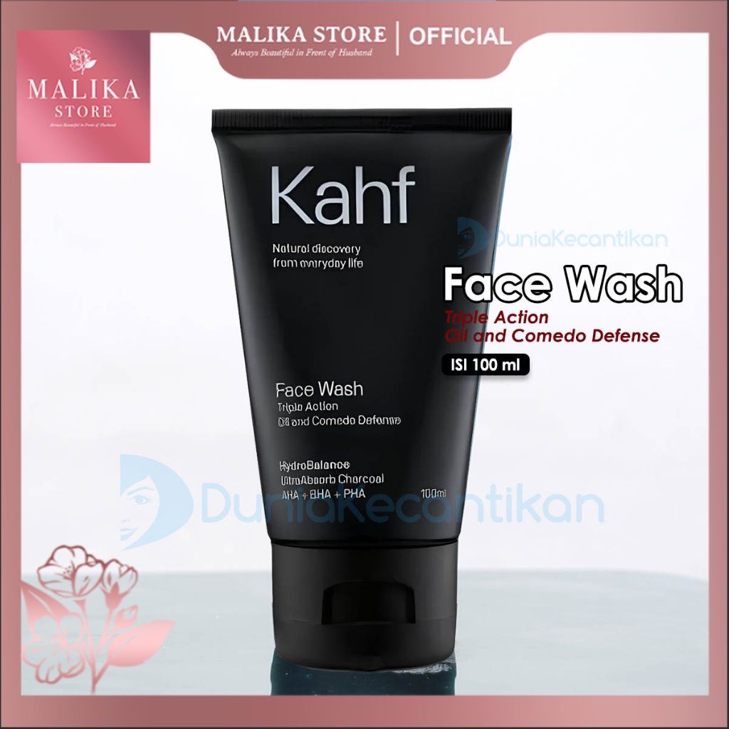 Jual Kahf Triple Action Oil and Comedo Defense Face Wash 100 ml - Sabun ...
