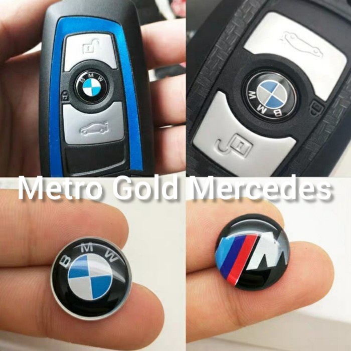 Jual Emblem Sticker Kunci Remote BMW 11mm 1,1cm Logo Key BMW Alumunium ...