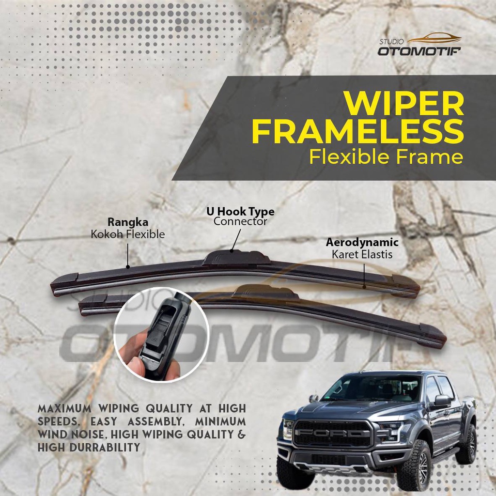 Jual WIPER FORD RANGER RAPTOR T6 2019 FRAMELESS ECO FL 1 SET | Shopee ...