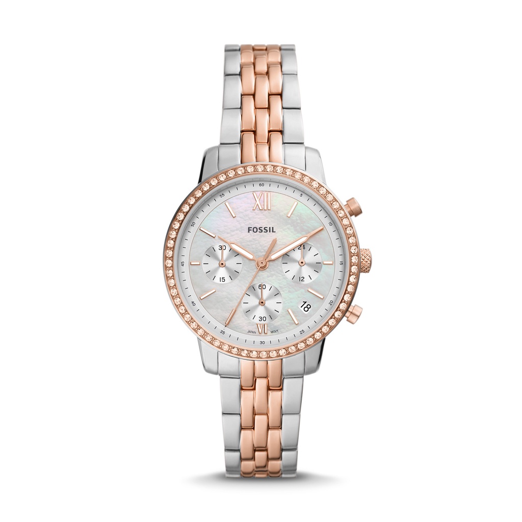 Jual Fossil Neutra Chronograph Two-Tone Stainless Steel Jam Wanita ...