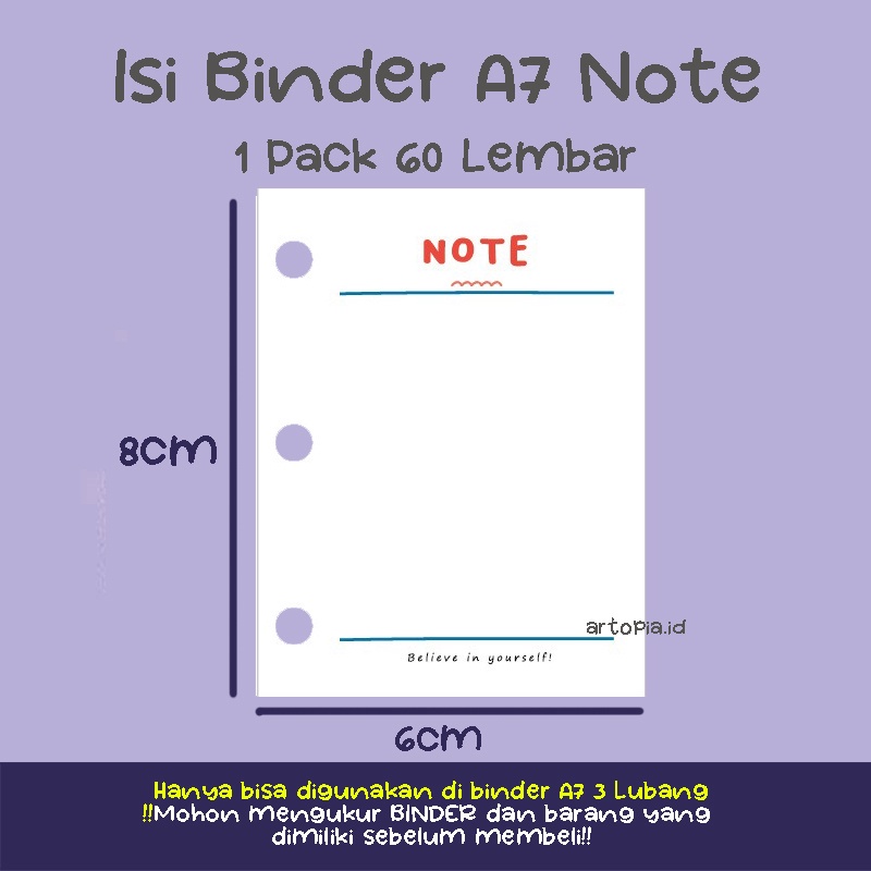 Jual Binder A7 3 Ring Mini Binder / Bullet Journaling Diary Binder ...