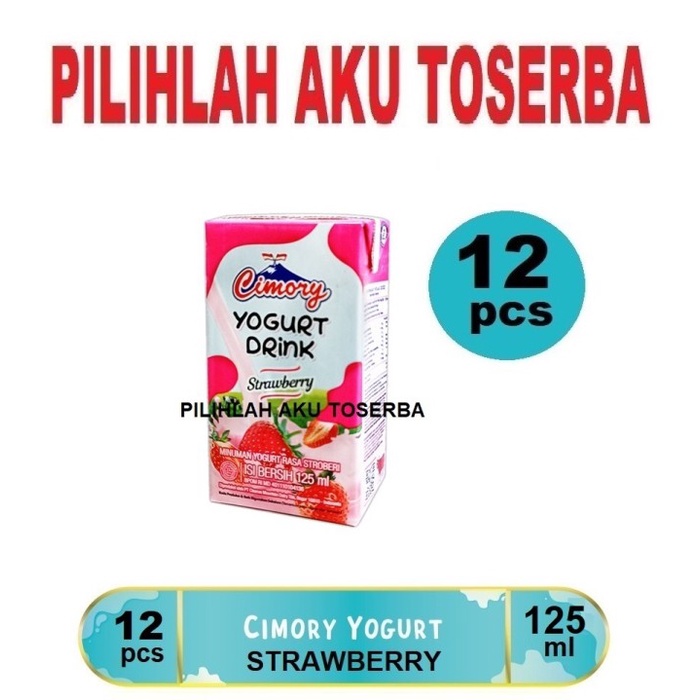 Jual CIMORY YOGURT Drink STRAWBERRY MINI 125 ml - ( HARGA 12 pcs ...
