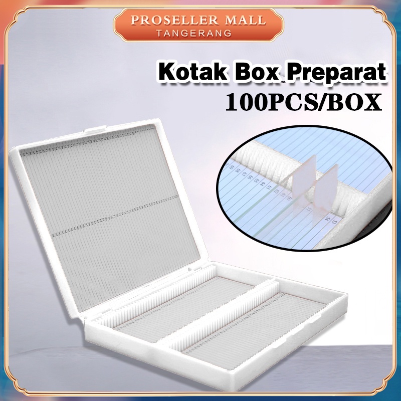 Jual Box Slide Preparat Kotak Objek Glass Isi 100 / Microscope Slide ...