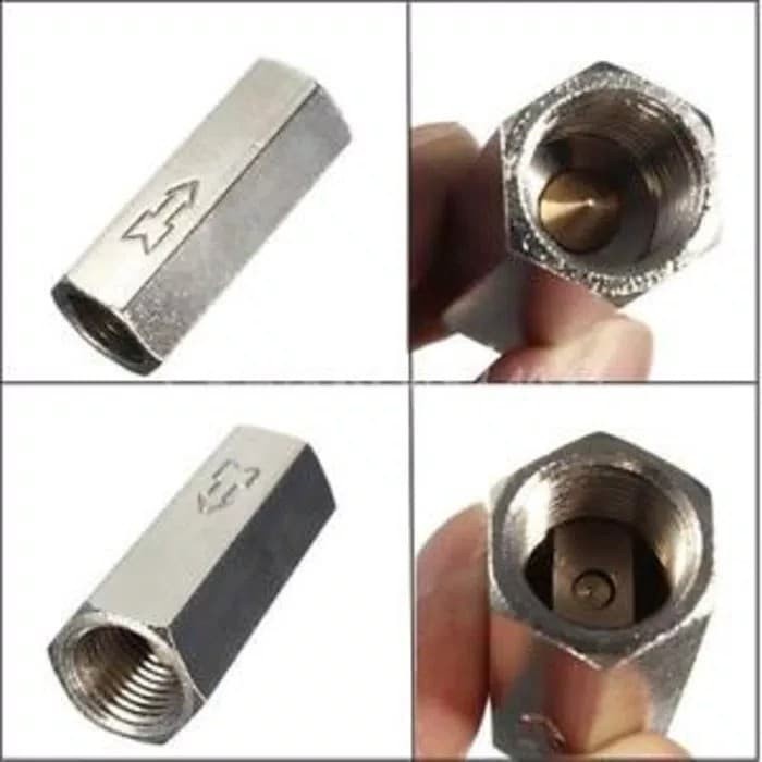 Jual Check Valve One Way Katup Gas Brass Kuningan 3/8 3/8" Inch Inchi ...