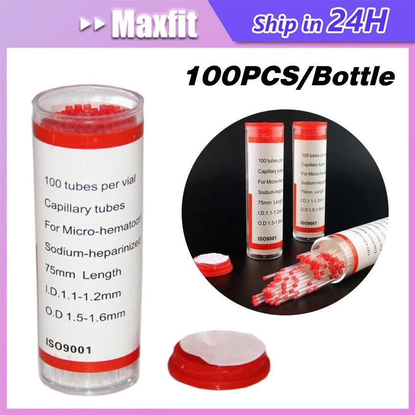 Jual Tabung Pipa Kapiler Tabung Hematokrit Haematocrit Mikro Kapiler ...