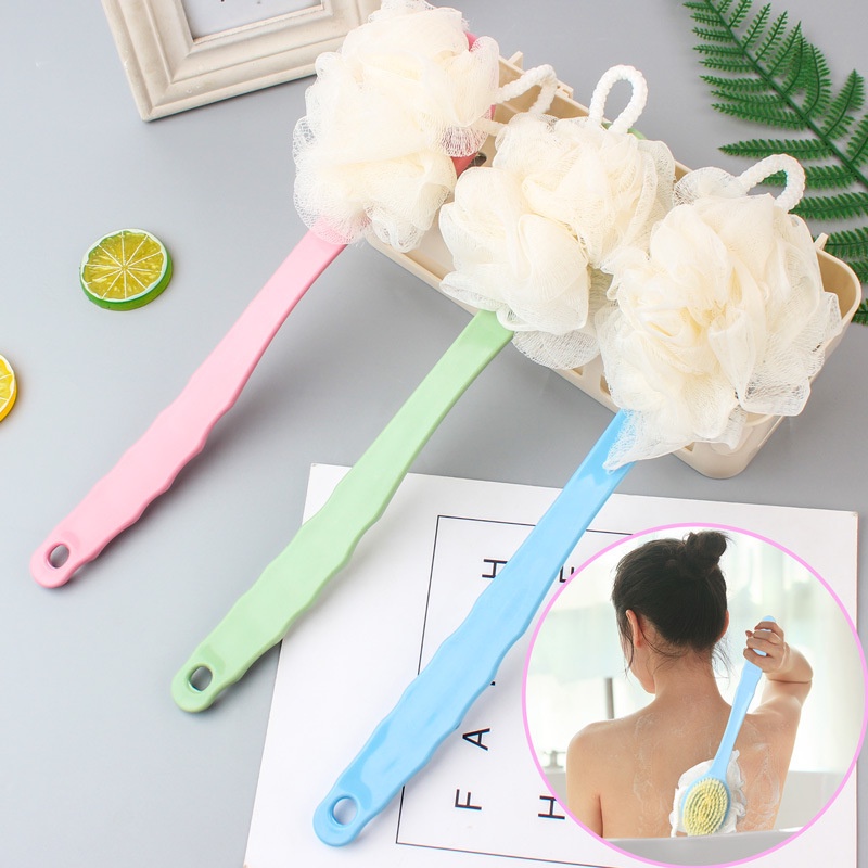 Jual Sikat Punggung Mandi / Sikat Mandi Dua Sisi / Shower Puff + Sikat ...