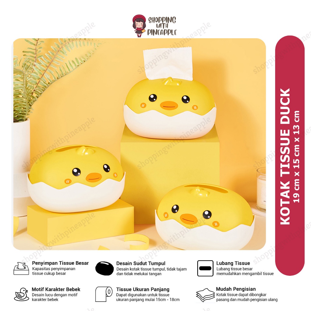 Jual SWP- Kotak Tissue Meja / Tissue Box / Desktop Tissue Box / Duck ...