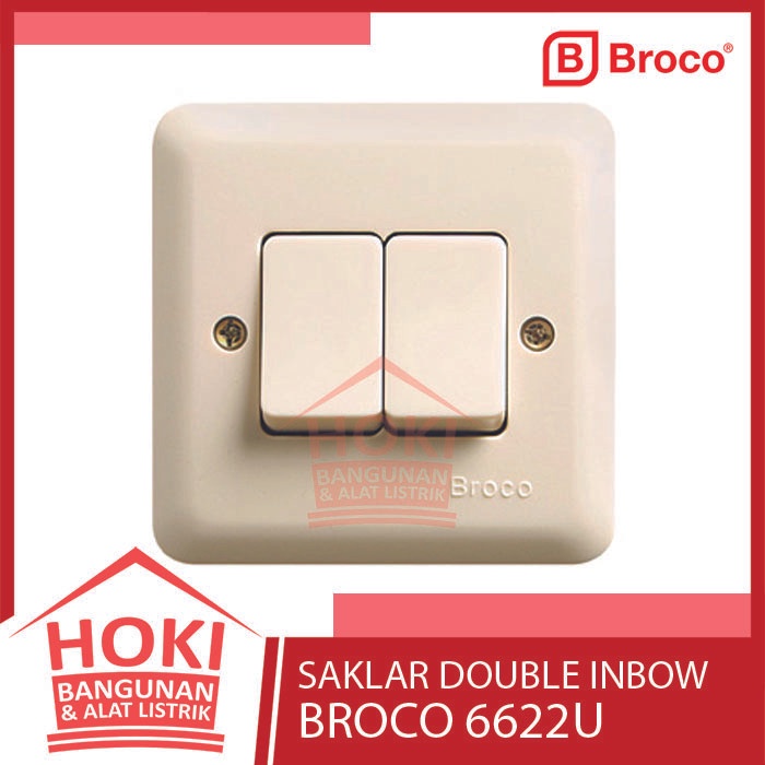 Jual SAKLAR IB SERI BROCO New Gee 6622 U - Sakelar Inbow Tanam Double ...