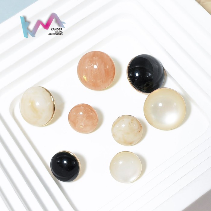 Jual KANDER Alloy Resin Button Kancing Hias Mewah Jamur Gamis Kemeja ...