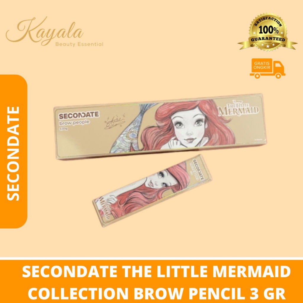 Jual SECONDATE THE LITTLE MERMAID COLLECTION BROW 3 GR | Shopee Indonesia