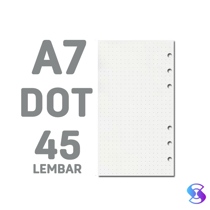Jual A6/A7 Kertas Loose Leaf 6 Lubang Ukuran A7 A6 Refill Kertas Binder ...