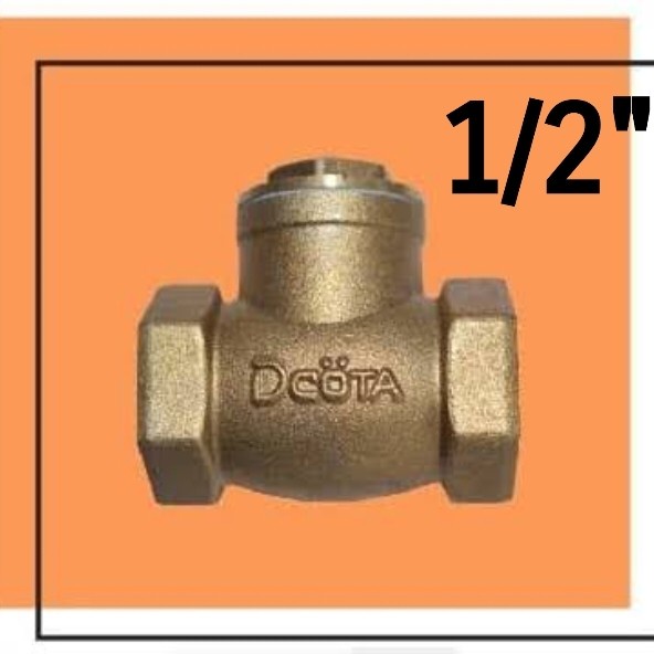 Jual Check valve 1/2 inch Kuningan Swing check valve 1/2" kuningan ...
