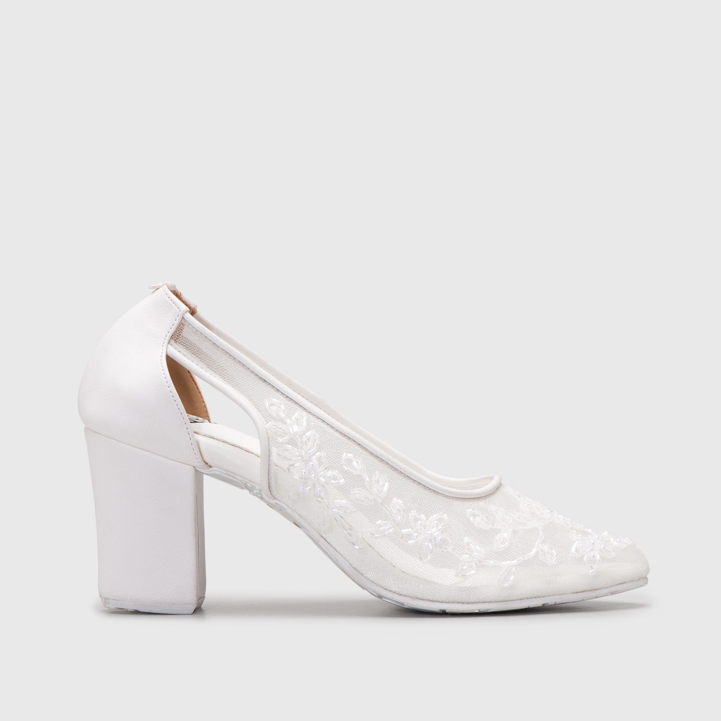 Jual Adorableprojects - Sybil Heels White - Sepatu Heels | Shopee Indonesia