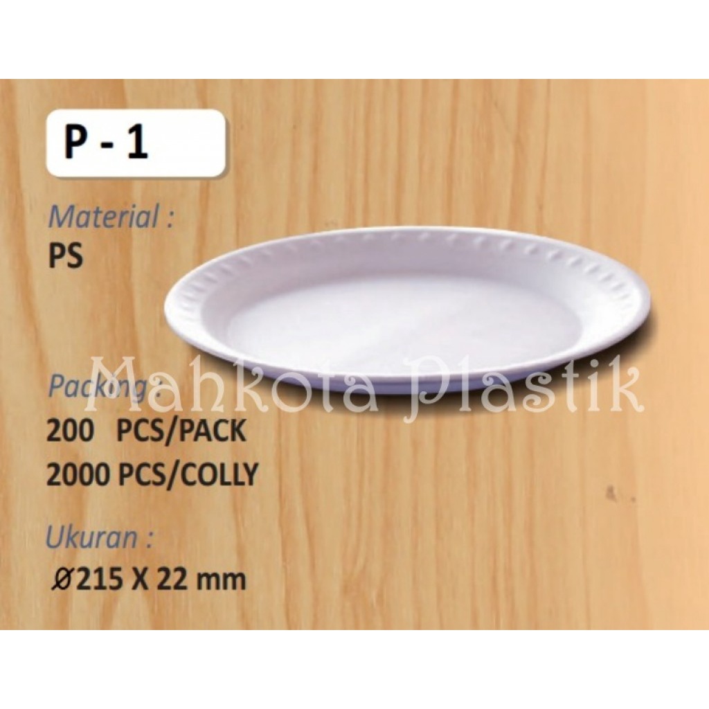 Jual Piring Gabus Styrofoam isi 50pcs | Shopee Indonesia