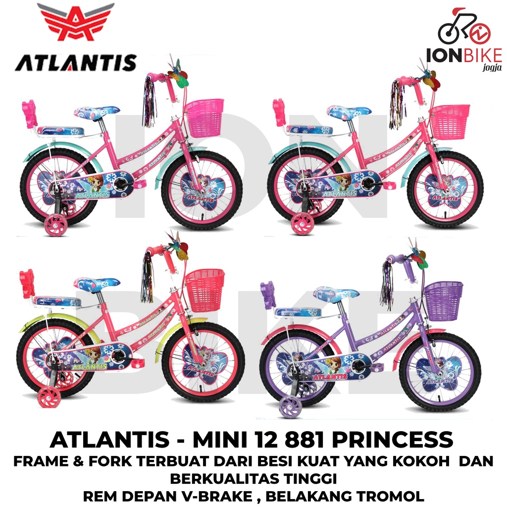 Jual Sepeda Mini 12 Atlantis 881 Princess Anak Cewek Kids Bike ...