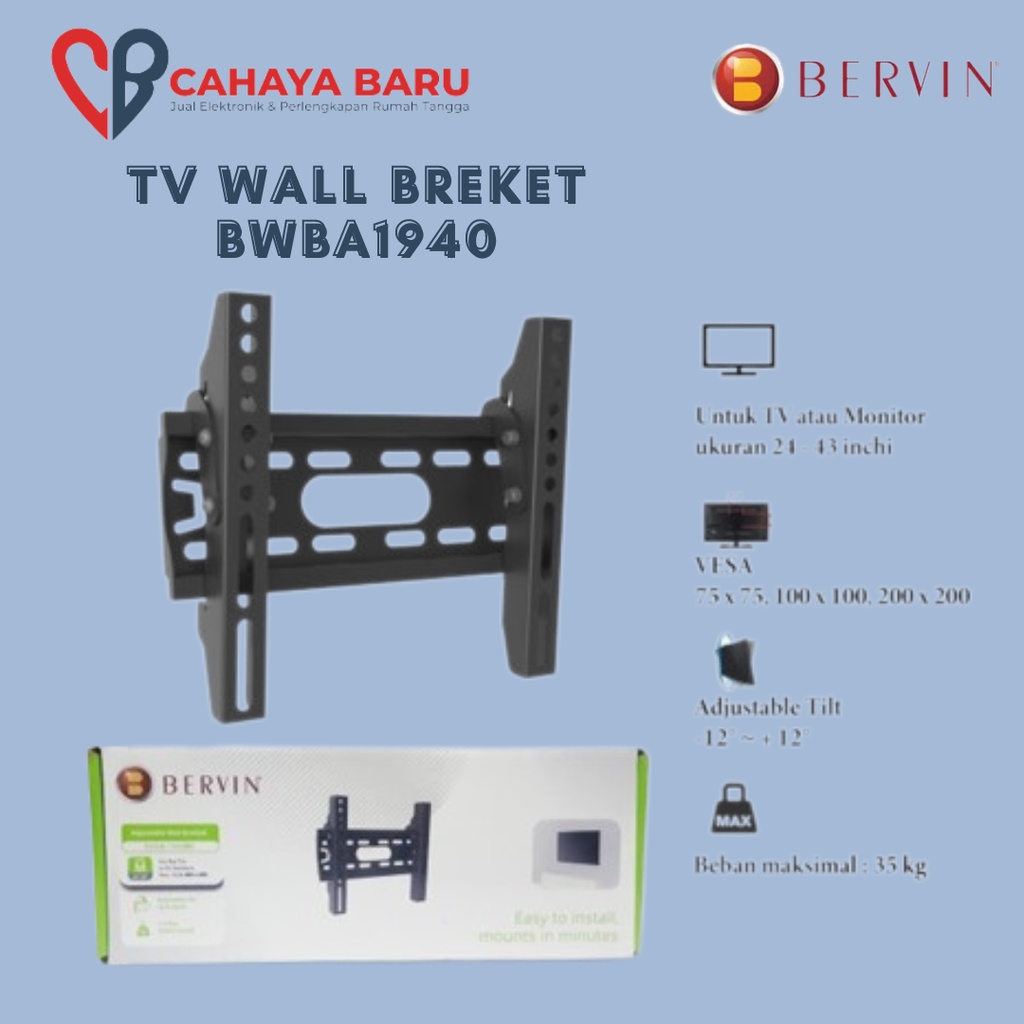 Jual BERVIN BRACKET TV 24 - 43 INCH / BERVIN BRECKET TV BWBA1940 ...