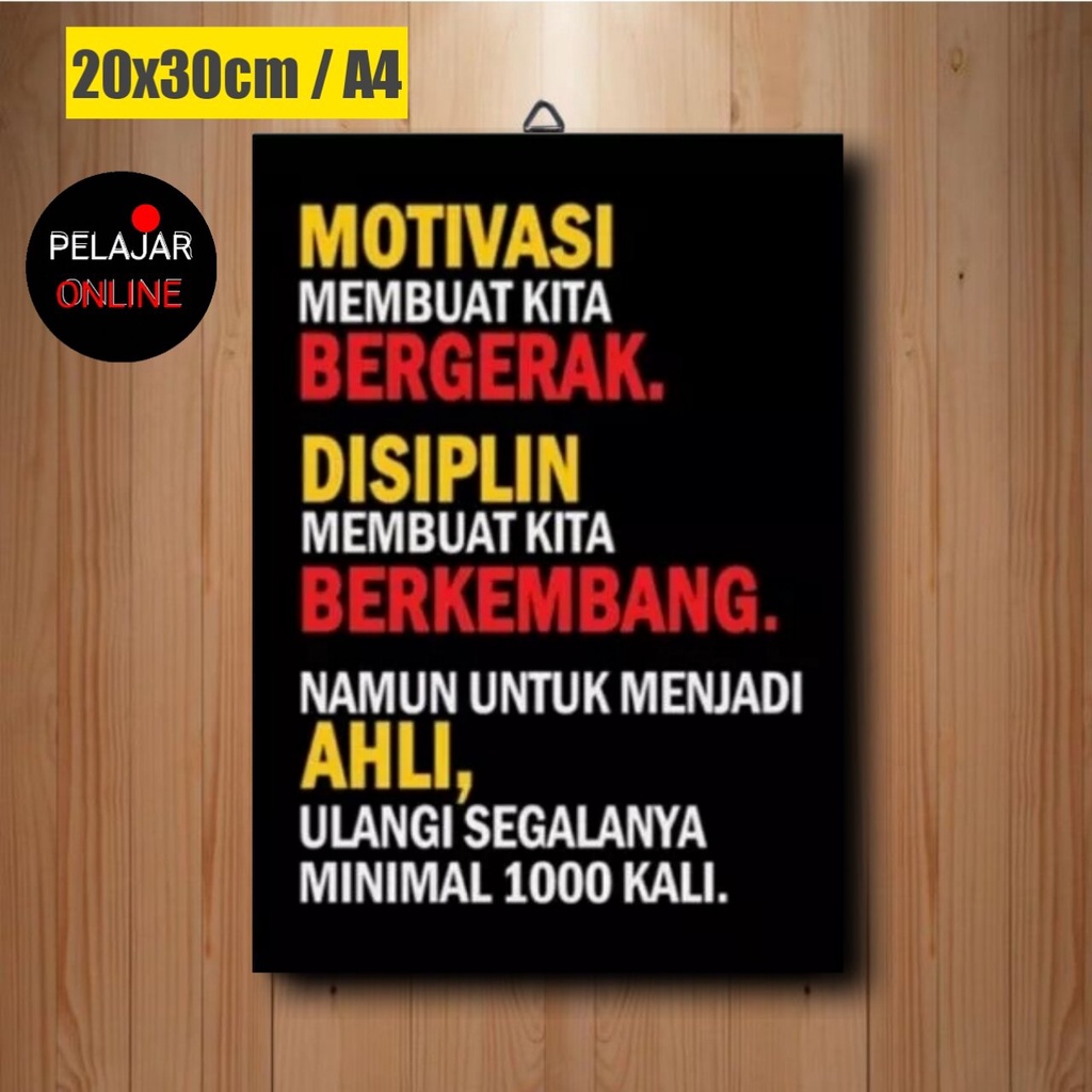 Jual poster motivasi & inspiratif Motivasi Membuat Kita Bergerak ...
