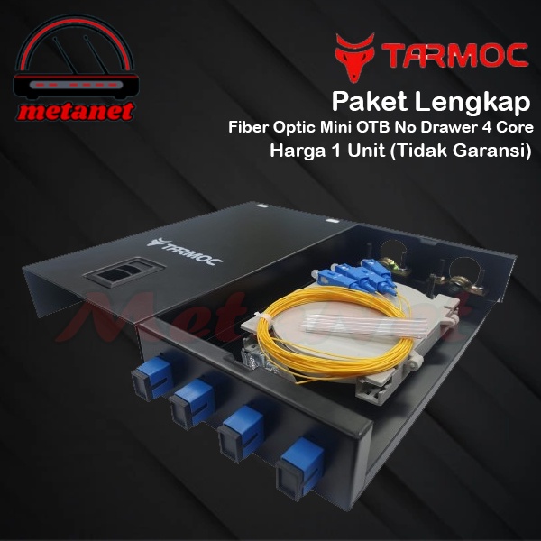 Jual Tarmoc Fiber Optic mini OTB 4 Core SC|Roset FO Besi 4C Lengkap Komplit | Shopee Indonesia
