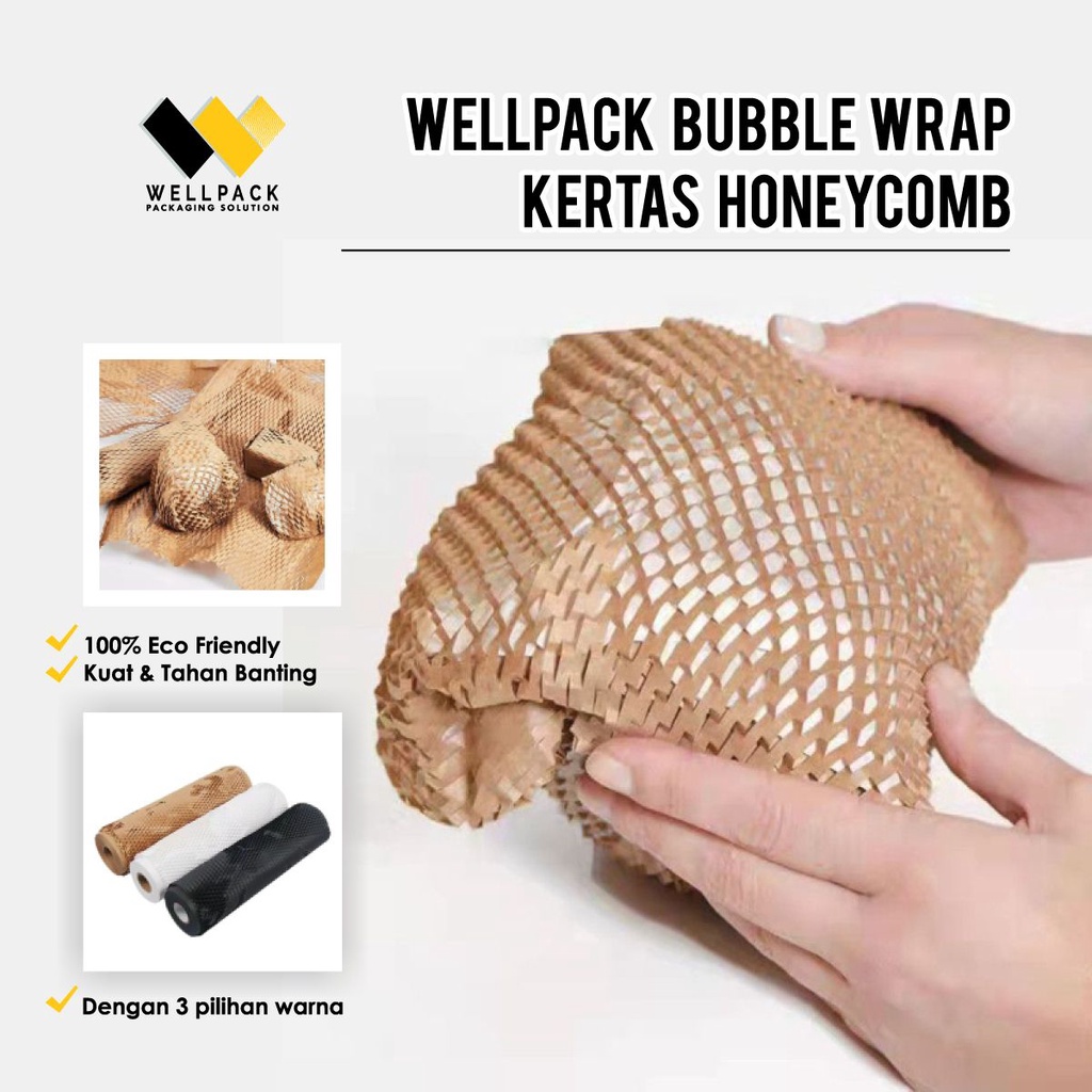 Jual HONEYCOMB PAPER / BUBBLEWRAP KERTAS / HONEYCOMB PACKAGING ECO-FRIENDLY | Shopee Indonesia
